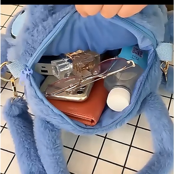 Accessories | Disney Stitch Super Plush Crossbody Purse With ...